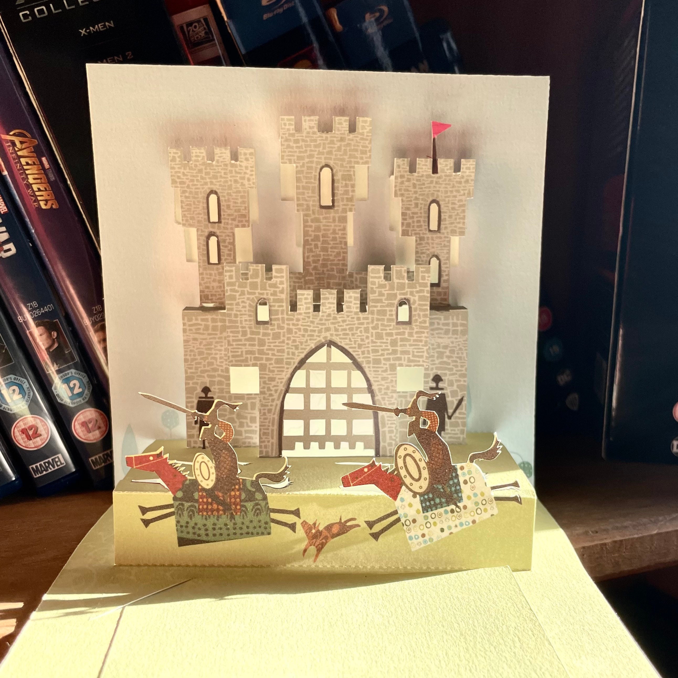 Knights Castle Pop up Glow Card - Etsy