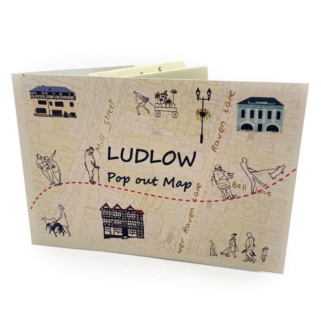 Ludlow Pop-out Map - Etsy