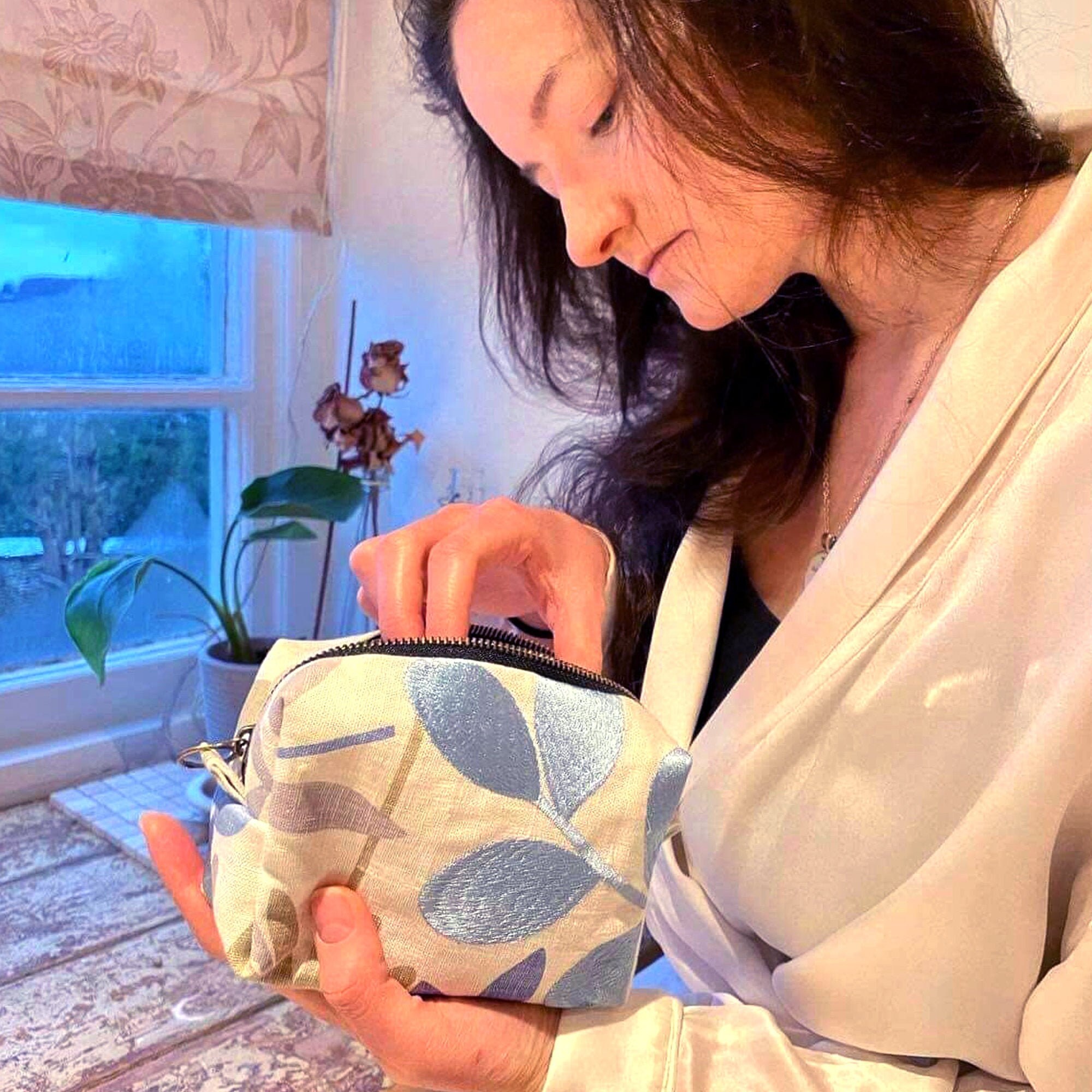 Linen Box Pouch - Etsy UK