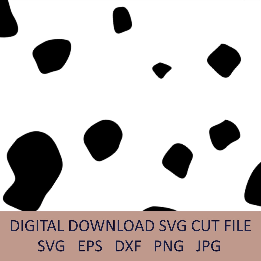 Dalmation Spots Seamless SVG Pattern, Digital Download SVG for Cricut ...