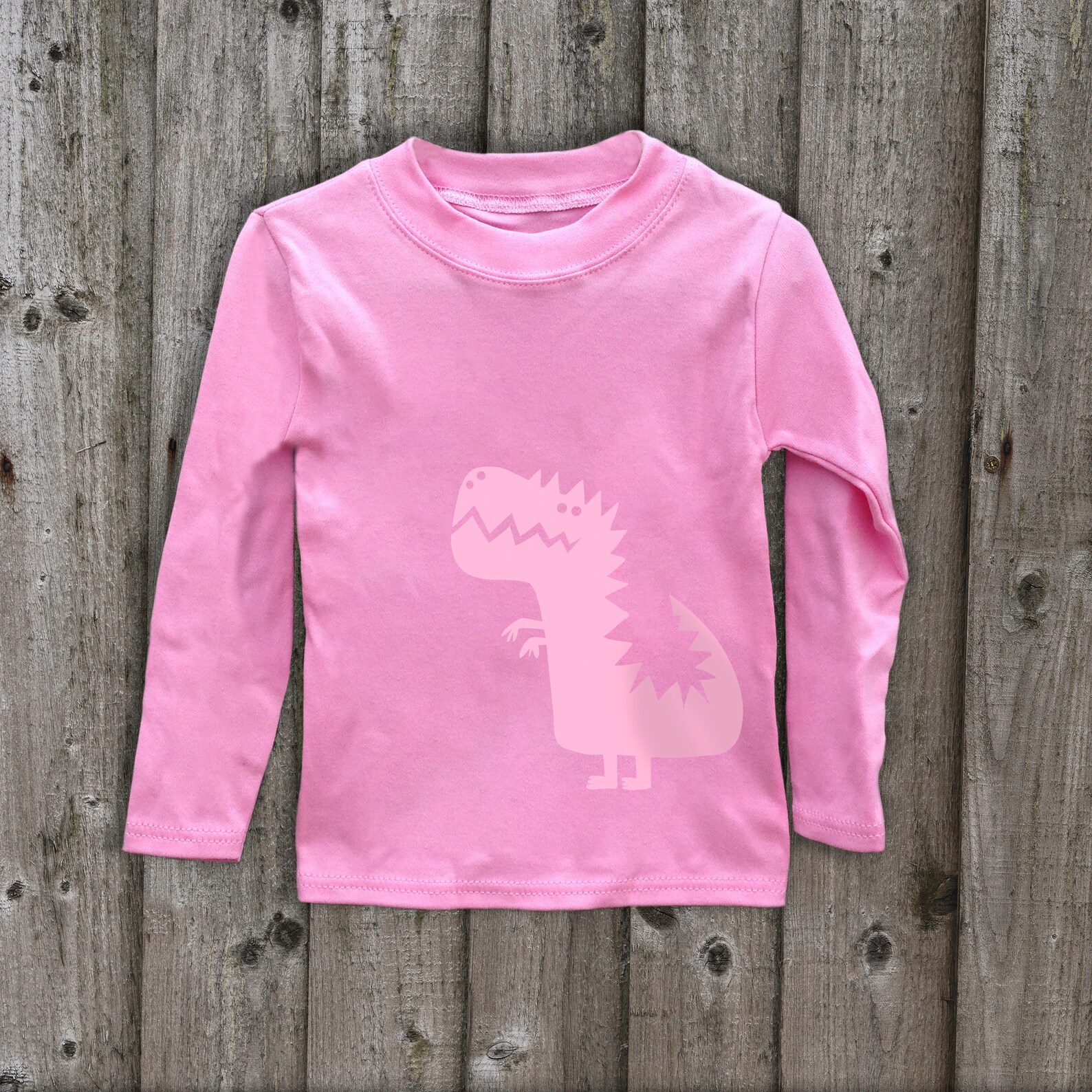 BABY DINO Long Sleeve Top Kids Animal Top Unisex Kids Tops Soft Cotton ...