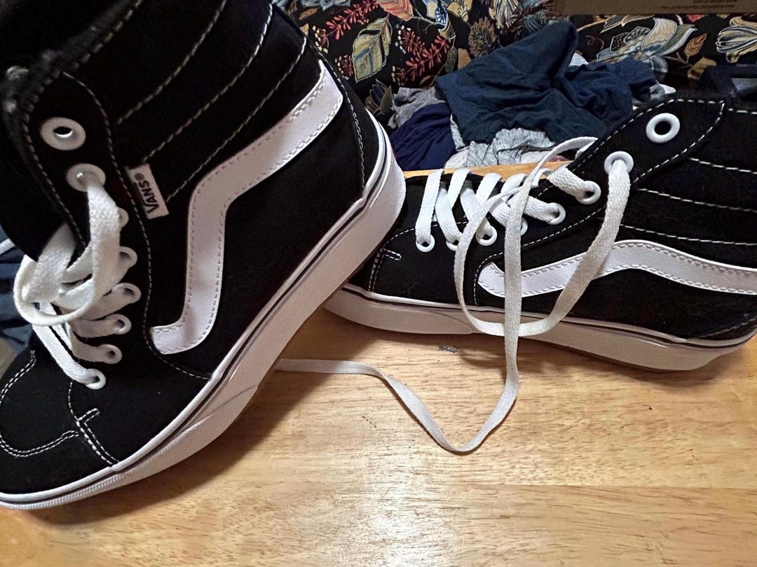 Brand New High Top Vans off the Wall Sneakers - Etsy