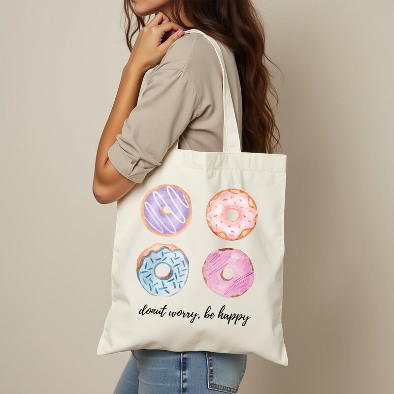 Donut Tote Bag - Etsy