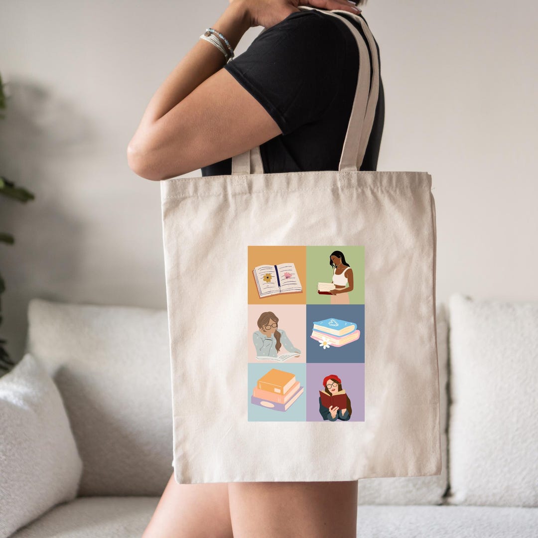 Pretty Girls Read Tote Bag, Pretty Girls Read, Bookish Tote Bag ...