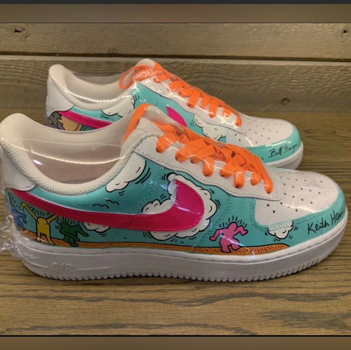 Custom Air Force 1 Inspired by Keith Haring "a Night in Miami" - Etsy