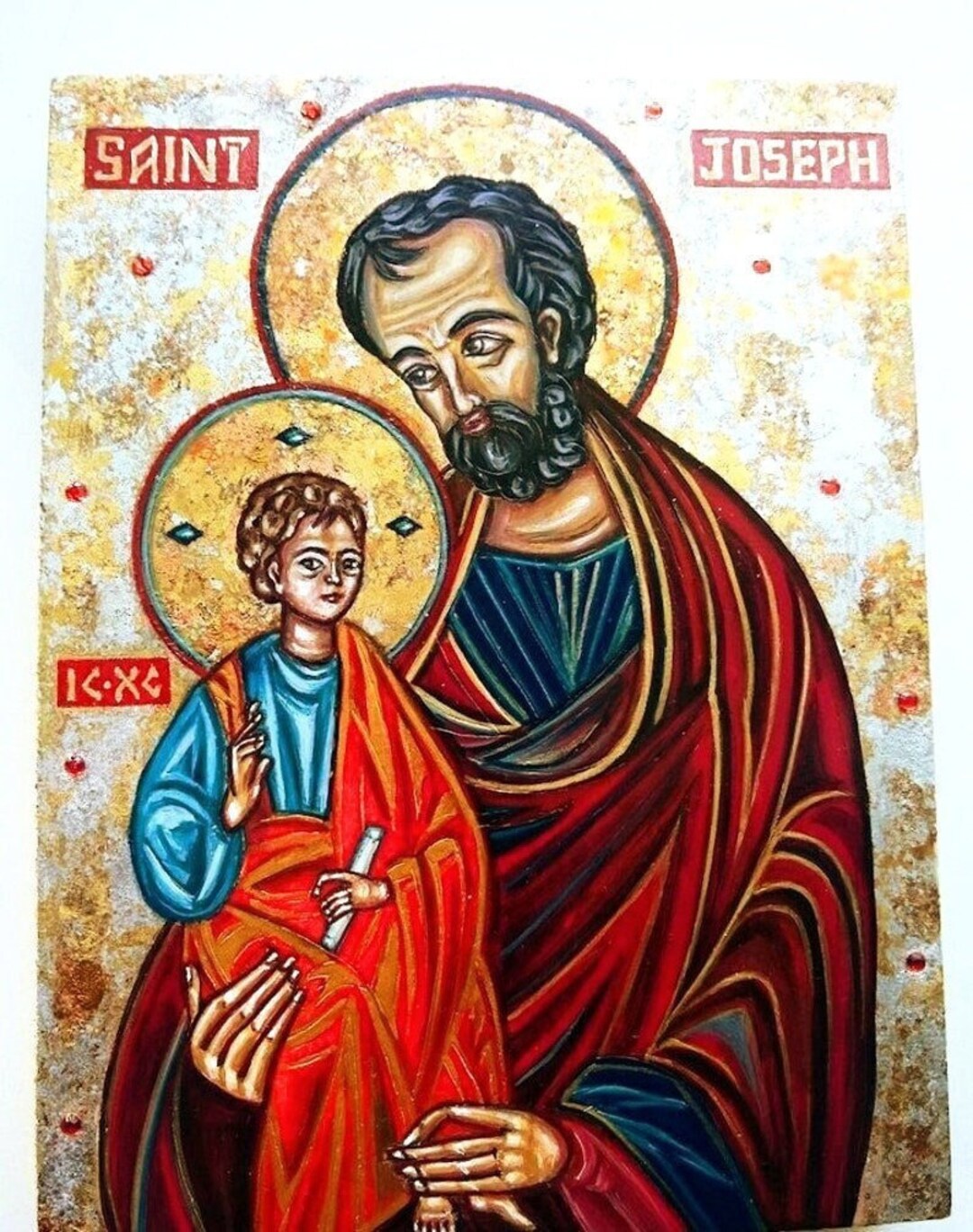 St Joseph, St Joseph Icon, Icon St Joseph, St Joseph Paint, Orthodox ...