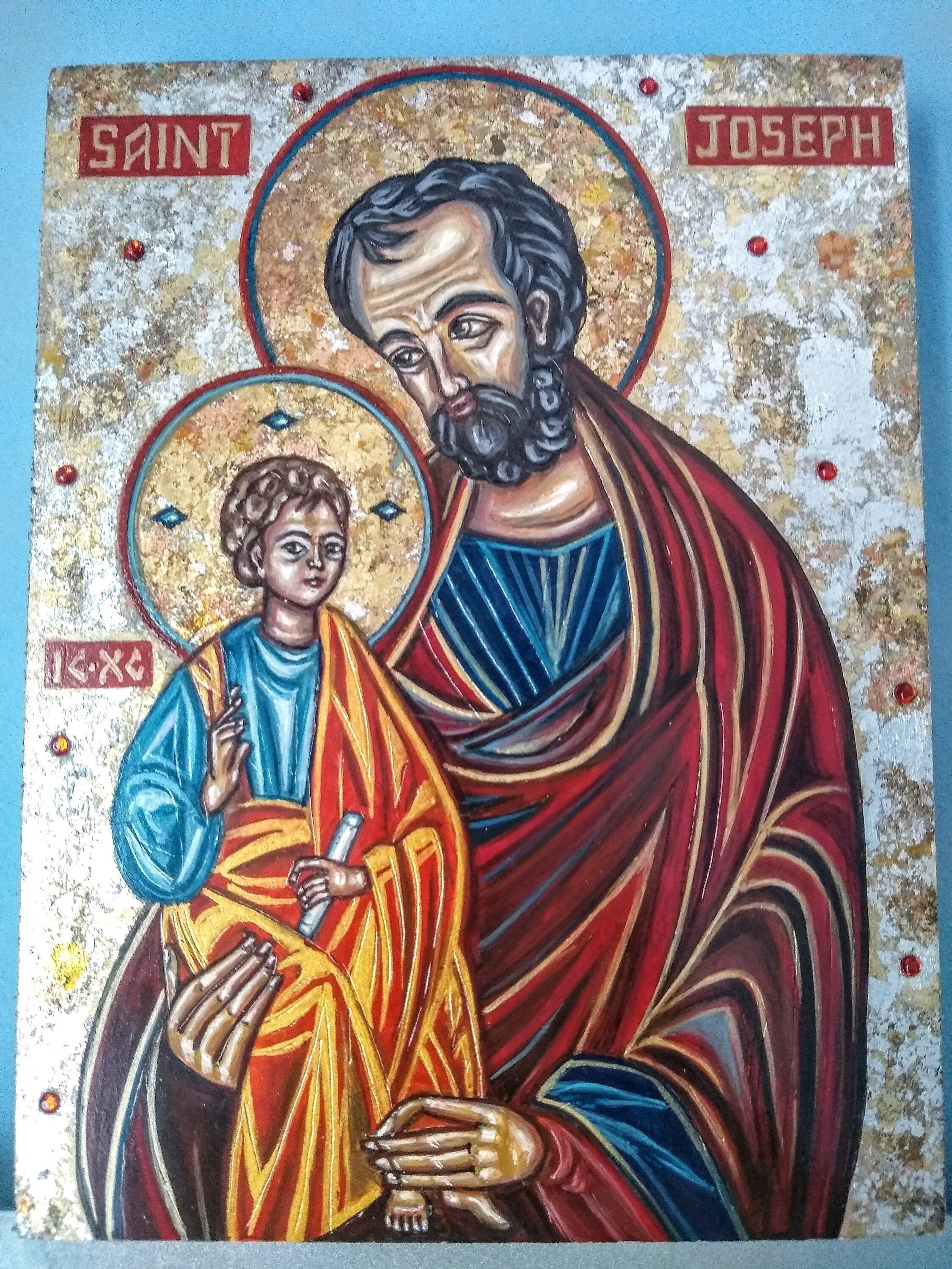 St Joseph St Joseph Icon Icon St Joseph St Joseph Paint - Etsy