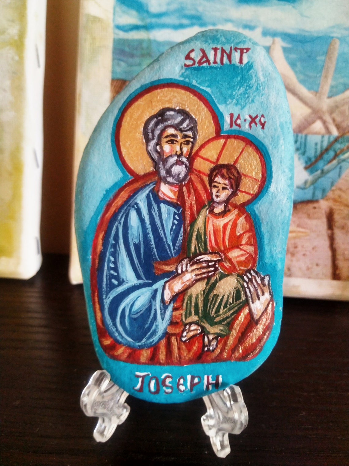 St Joseph, Saint Joseph Icon, Orthodox Icon, Catholic Saints, Hand ...