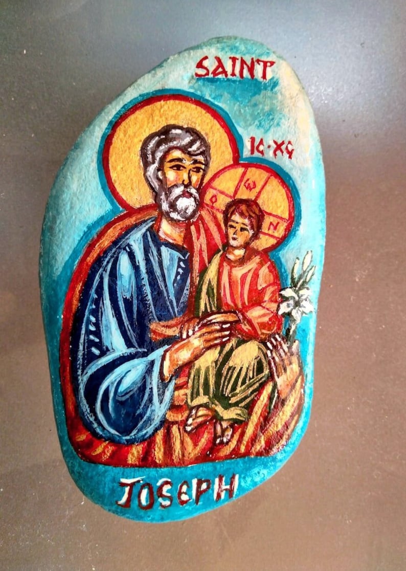 St Joseph, Saint Joseph Icon, Orthodox Icon, Catholic Saints, Hand ...