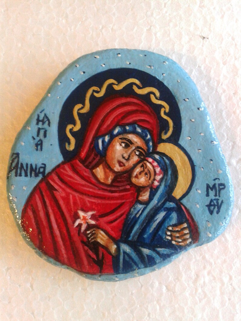 Saint Anna, St Anna Icon, St Anne, Orthodox Icon, Hand Painted Icon ...