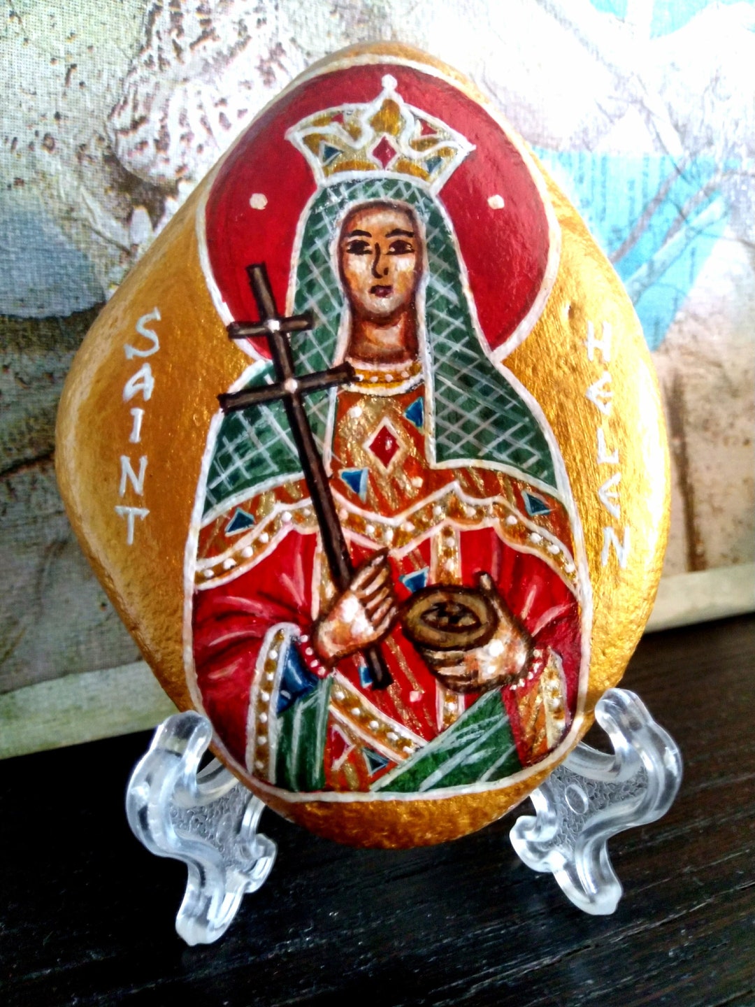 Saint Helen, Saint Helen Icon, Handmade Icon, Hand Painted Icon ...