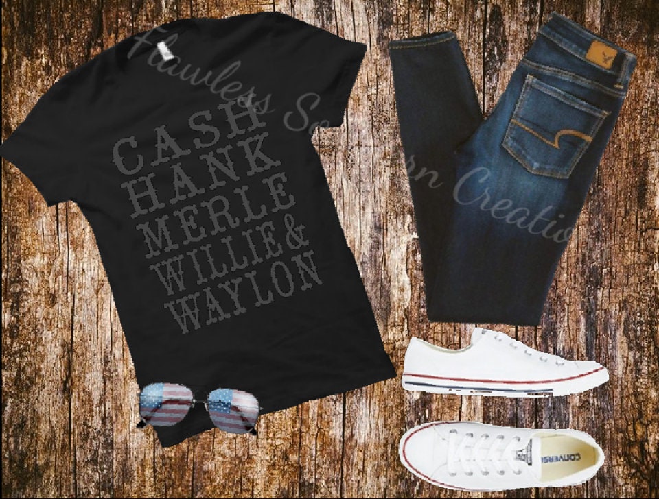Cash, Hank, Merle, Willie and Waylon SVG - Etsy
