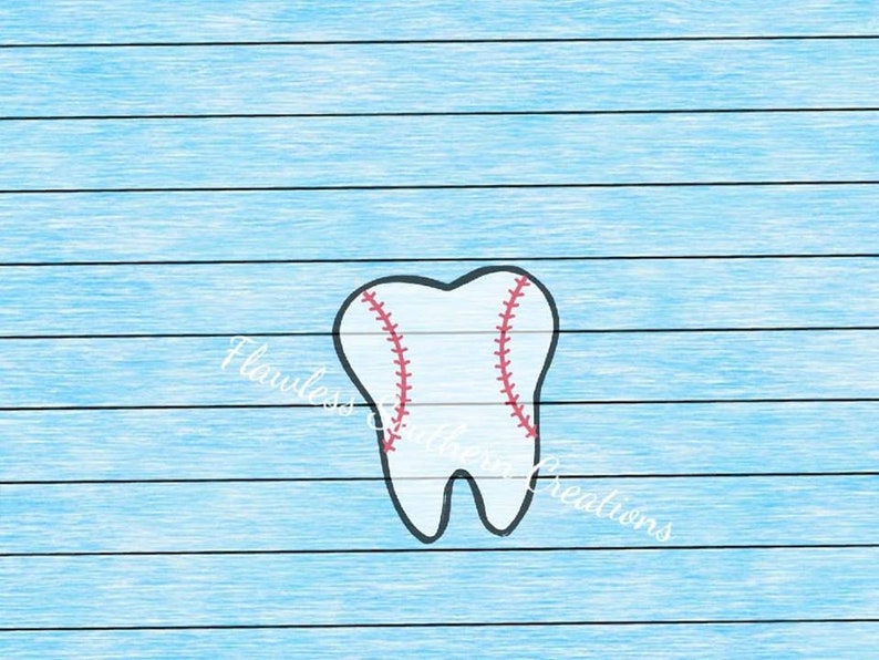 Baseball Tooth Fairy Svg - Etsy
