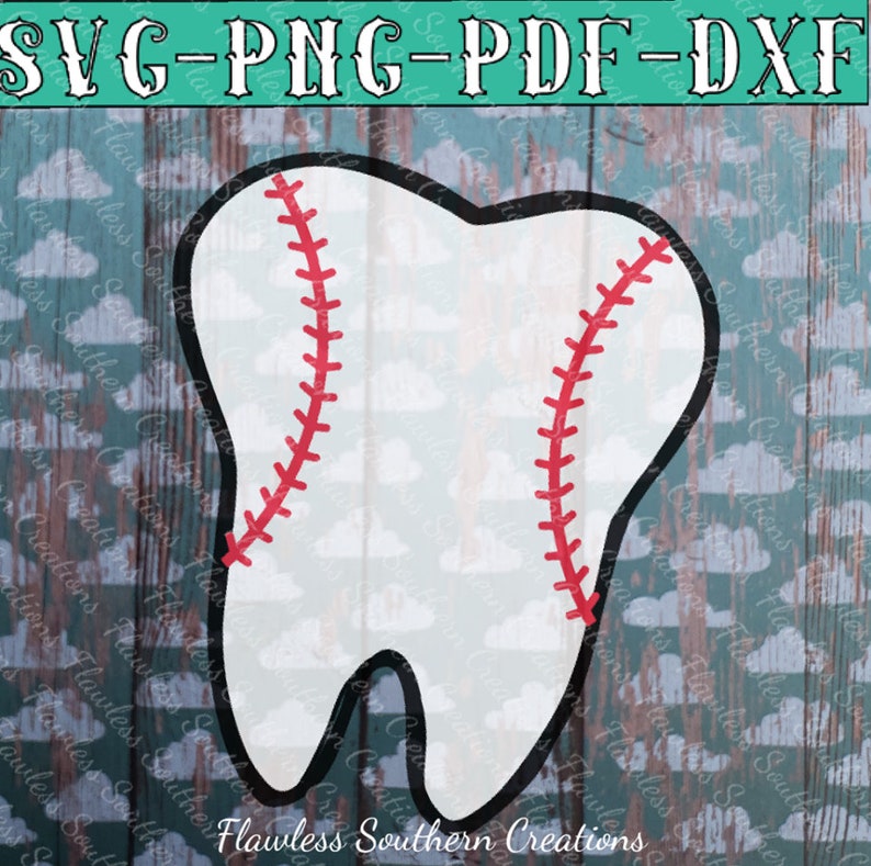Baseball Tooth Fairy Svg - Etsy