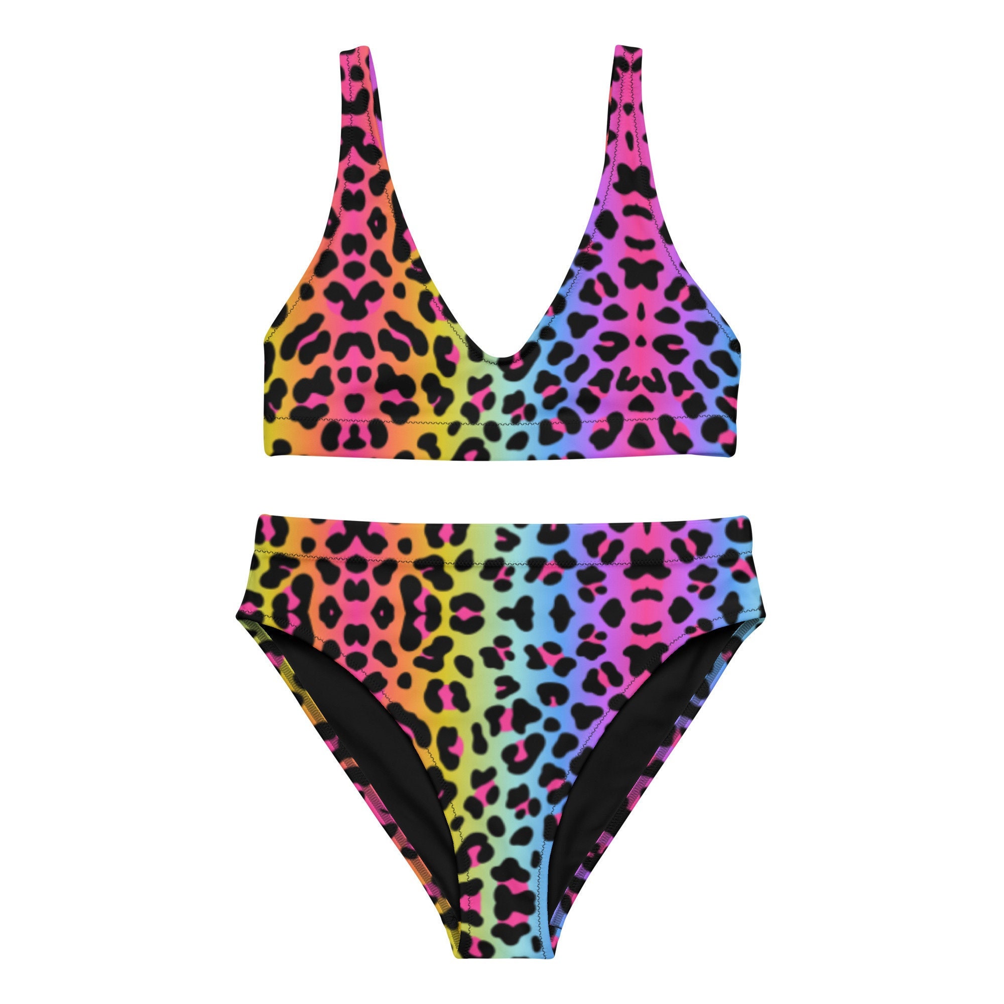 Rave Outfit Festival Bikini Rainbow Outfit Pride Set - Etsy