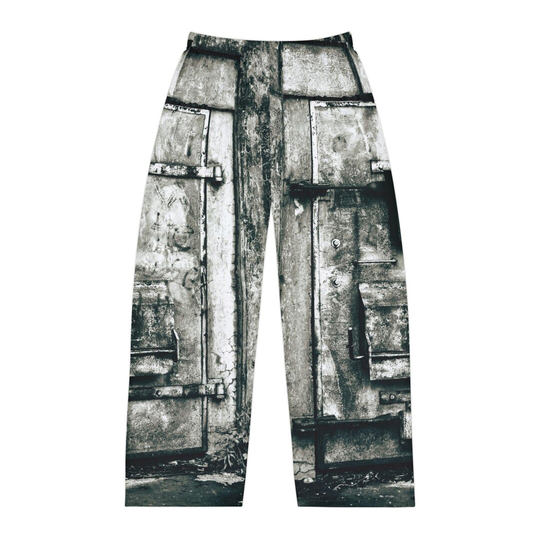 War Bunker Grunge Men's Pajama Pants, Military Style Lounge Wear ...