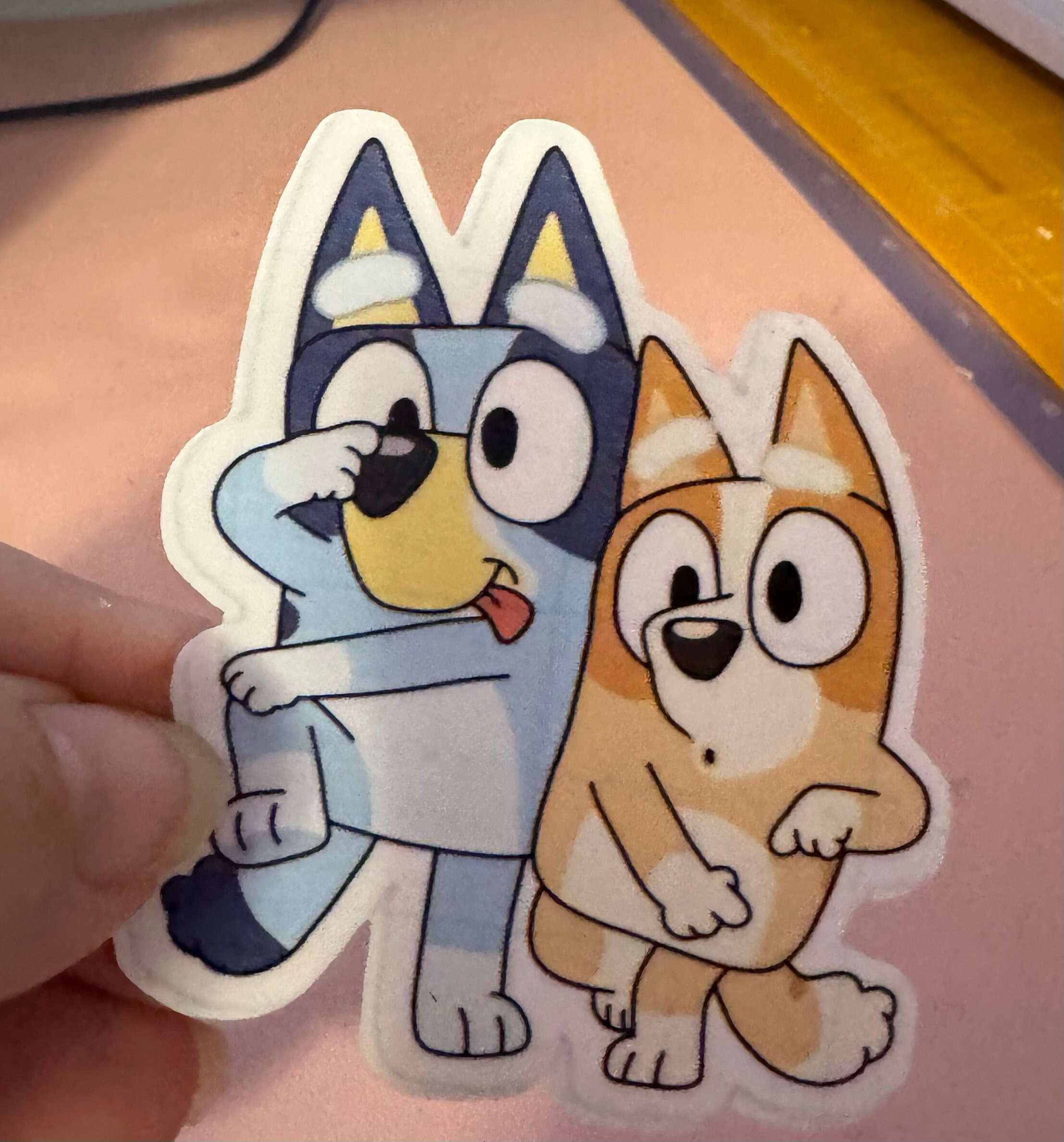 Bluey and Bingo Being Silly Sticker - Etsy