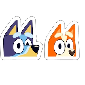 Bluey and Bingo Vinyl Car Decals - Etsy