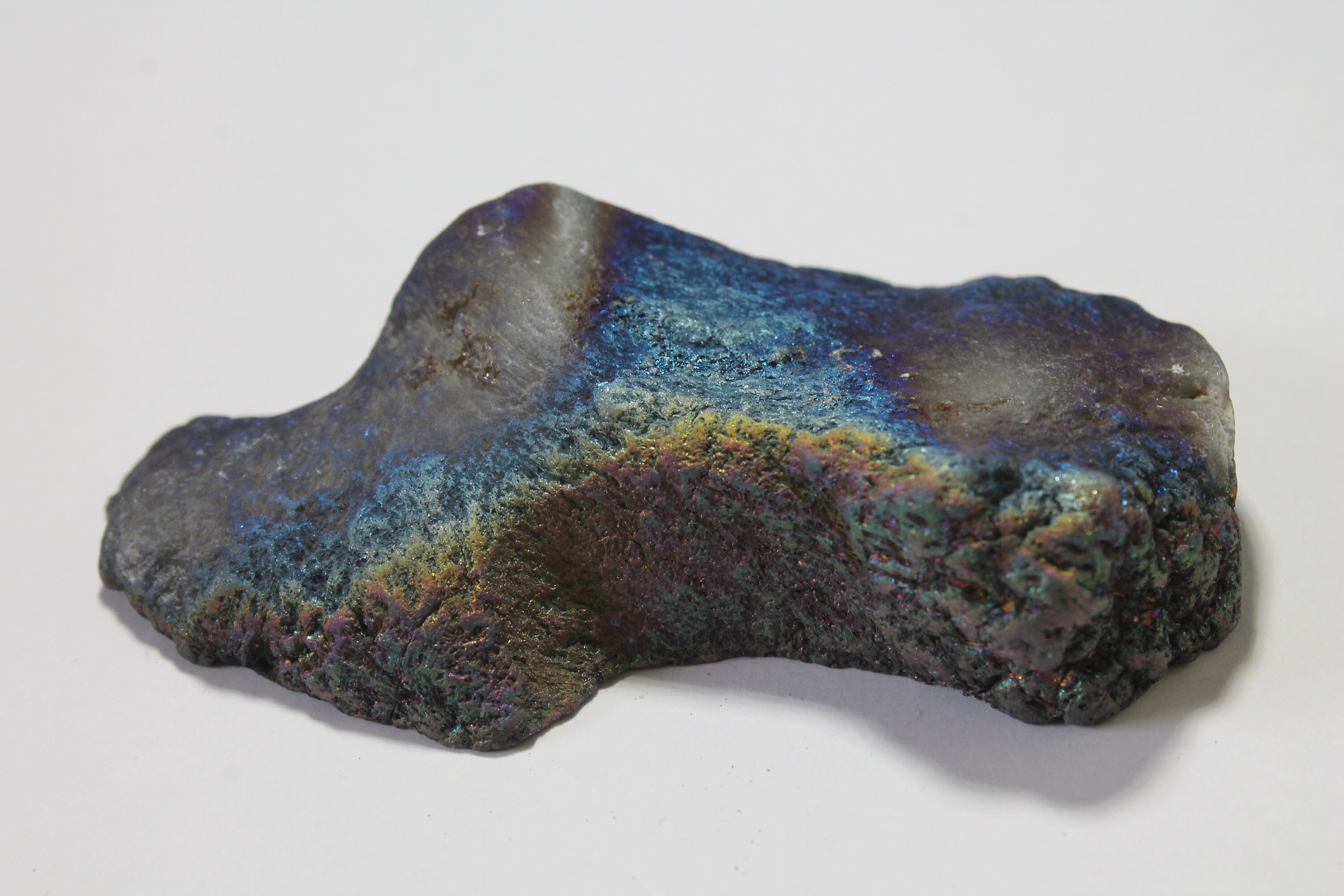 Celestial Aura Geode Rainbow Titanium Peacock Aura Quartz | Etsy