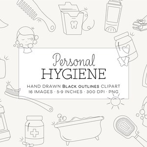 Personal Hygiene Chore Clipart, Daily Chores, Chore Stickers, Chore ...