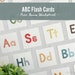 2" ABC Flash Cards - Editable Name Worksheet - Etsy