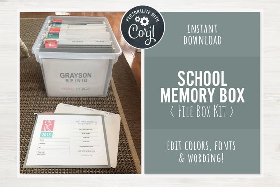 School Memory Box Kit First Day of School Interview School - Etsy