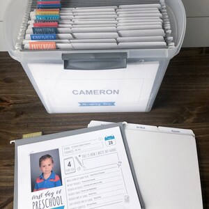 School Memory Box Kit Bundle, First Day of School Interview, School ...