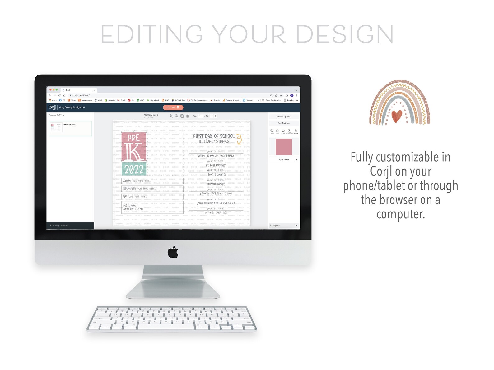 School Memory Box Kit First Day of School Interview School - Etsy