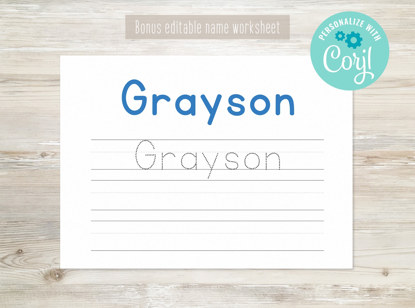 2" ABC Flash Cards - Editable Name Worksheet - Etsy