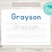 2 ABC Flash Cards Editable Name Worksheet - Etsy