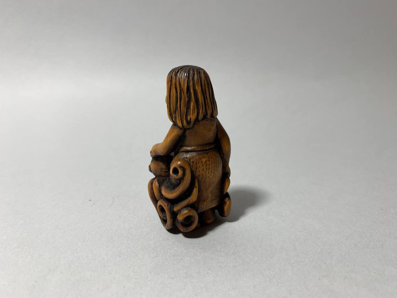 Unique Netsuke Handmade Netsuke Carved Netsuke Girl on an - Etsy