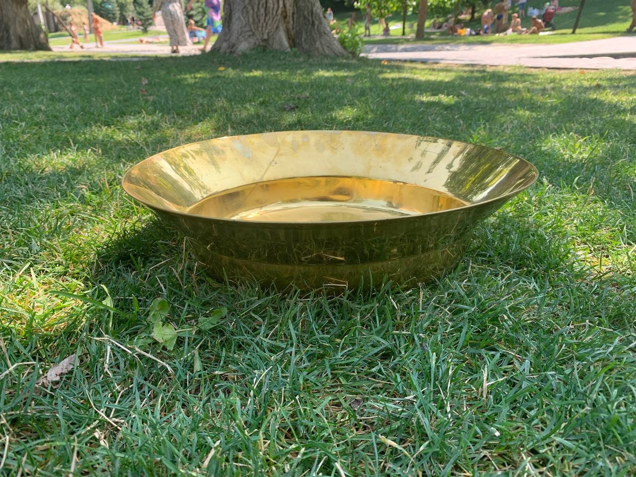 Soviet Brass Basin Vintage Brass Basin Antique Brass Basin - Etsy