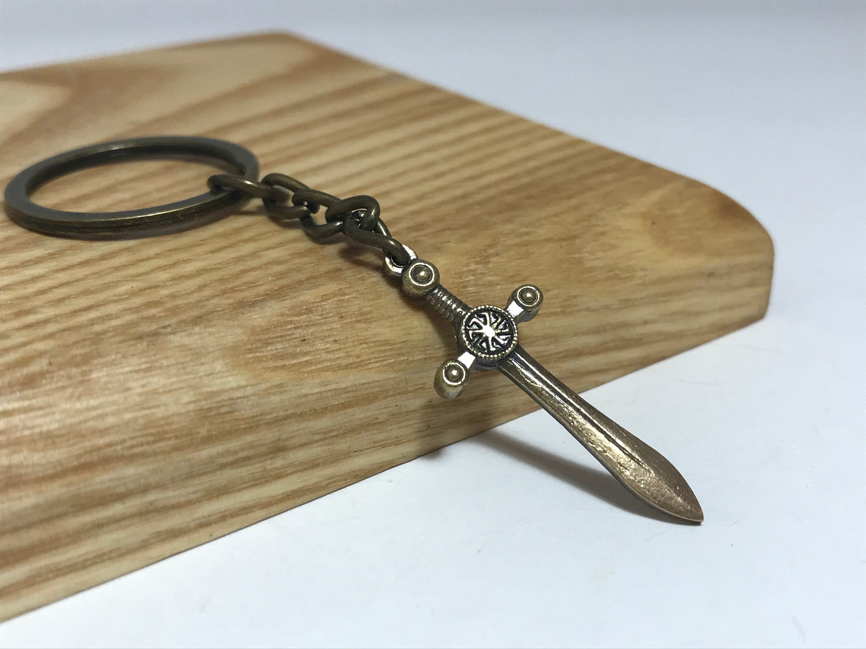 Handmade Keychain Viking Sword Charm Viking Sword Trinket - Etsy