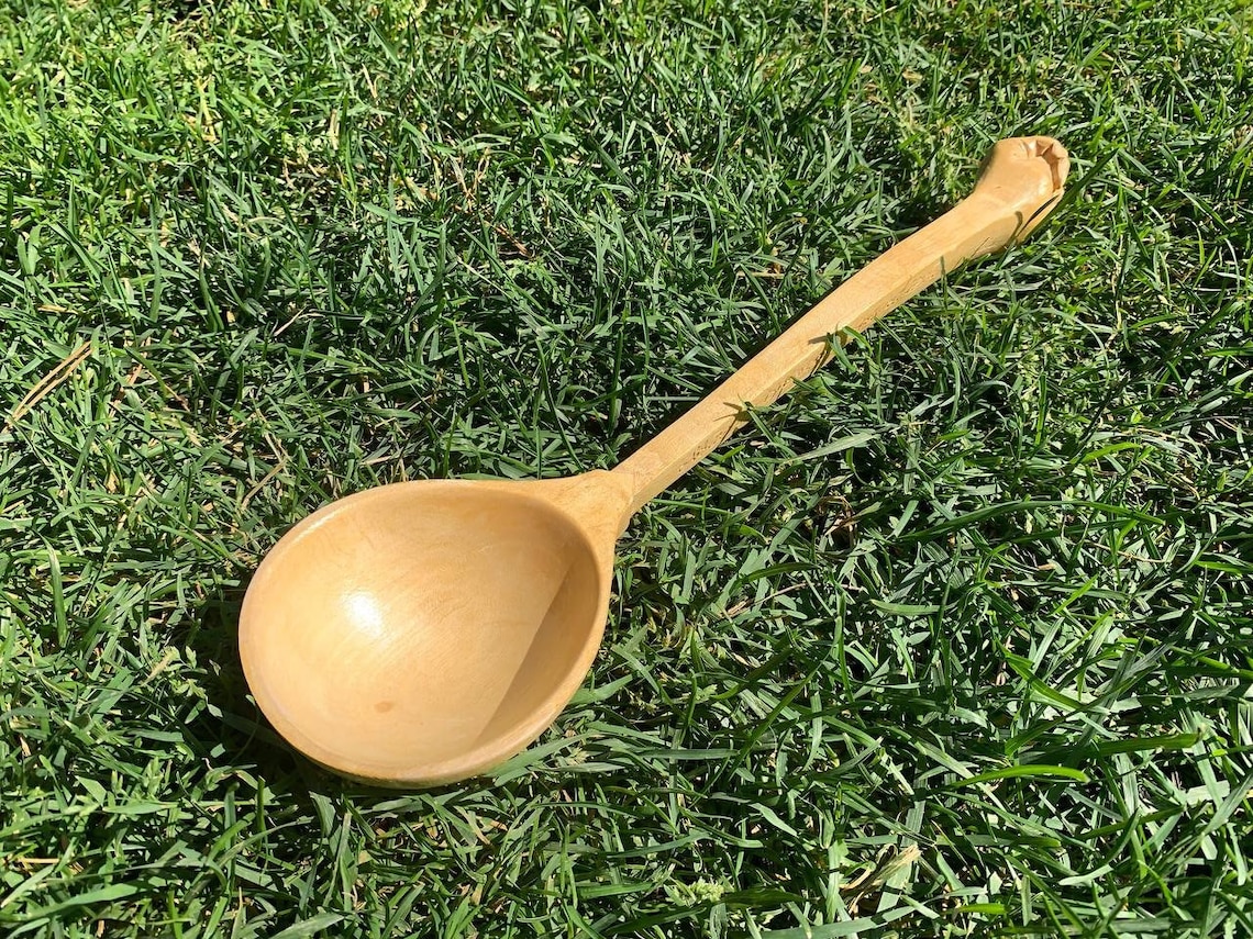 Big Wooden Spoon Fig Linden Spoon Handmade Wooden Dishes | Etsy