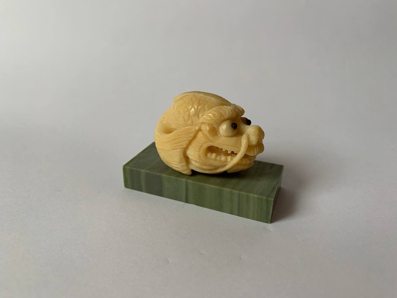 Handmade Unique Netsuke Dragon Hand Carved Netsuke - Etsy