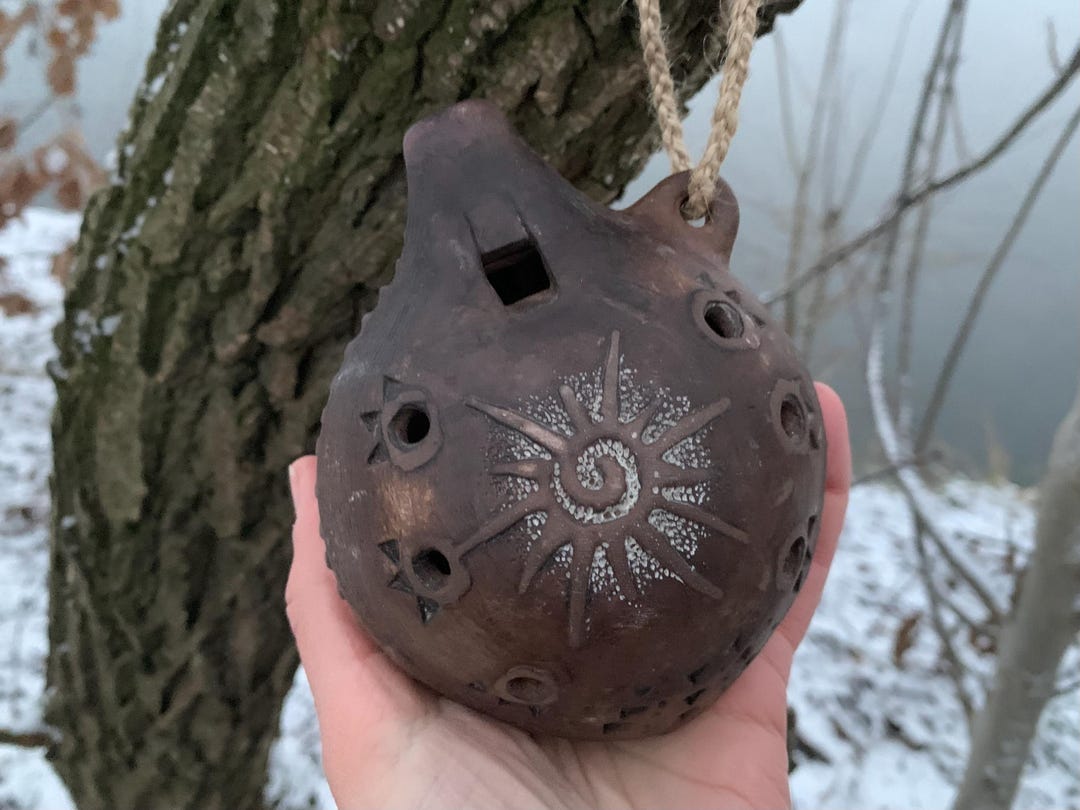 Ocarina, Ceramic Ocarina,handmade Ocarina, Clay Ocarina, Folk ...