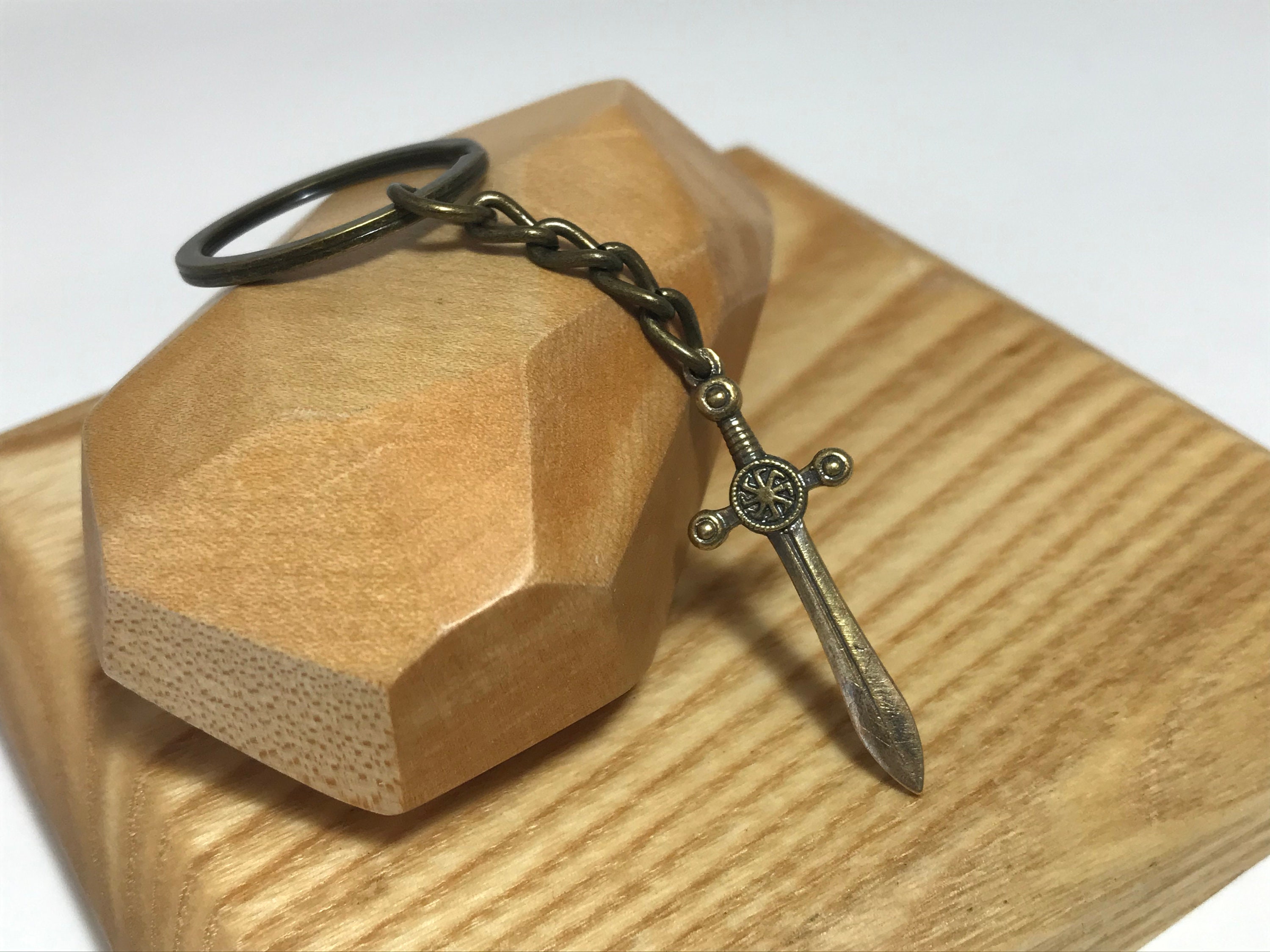 Handmade Keychain Viking Sword Charm Viking Sword Trinket - Etsy