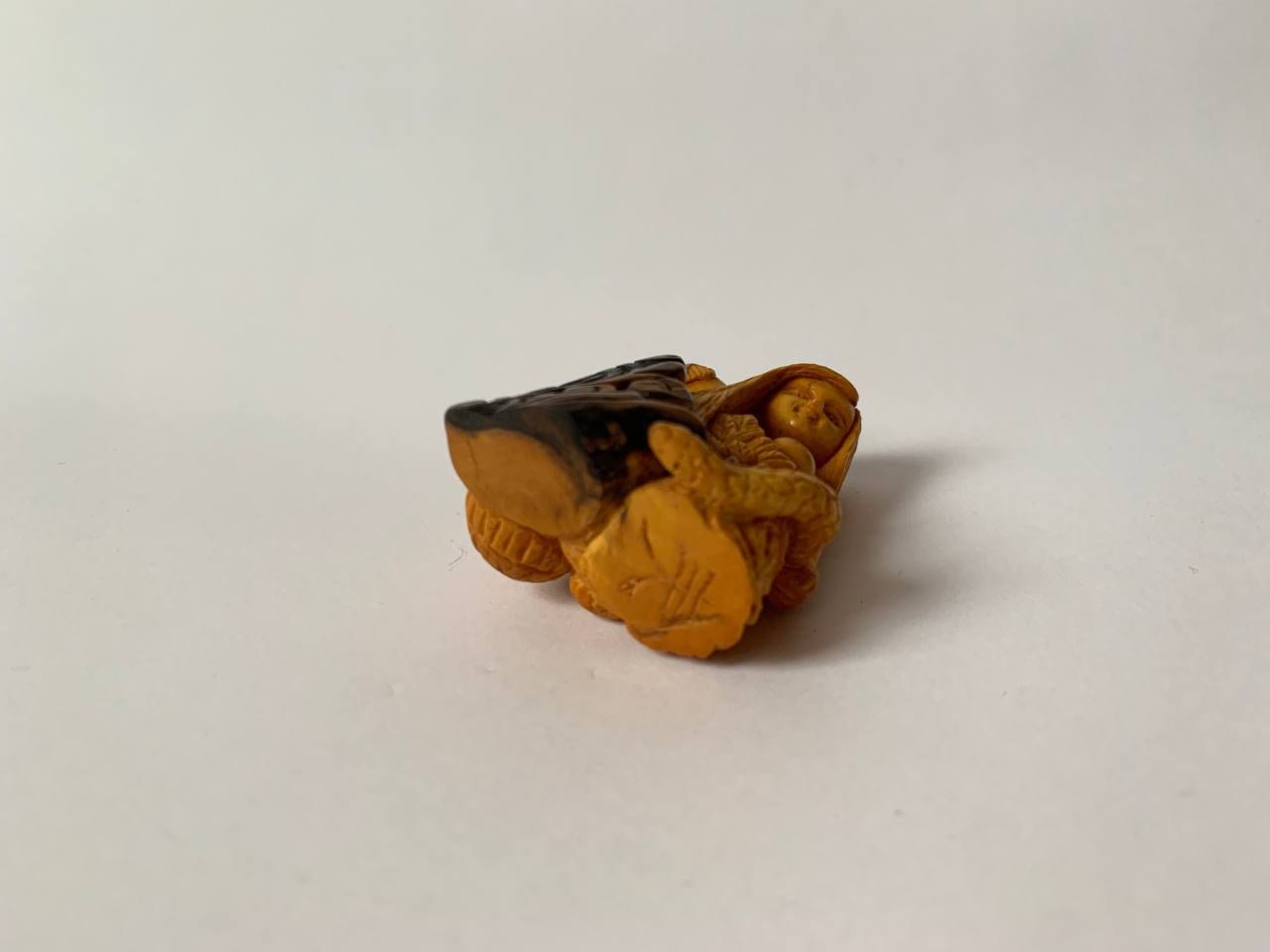 Unique Netsuke, Handmade Netsuke, Carved Netsuke, Netsuke Eva and Snake ...