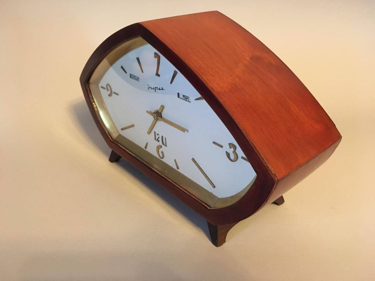 Vintage Clock, Soviet Clock, Energy Clock, Table Clock, Mantel Clock ...