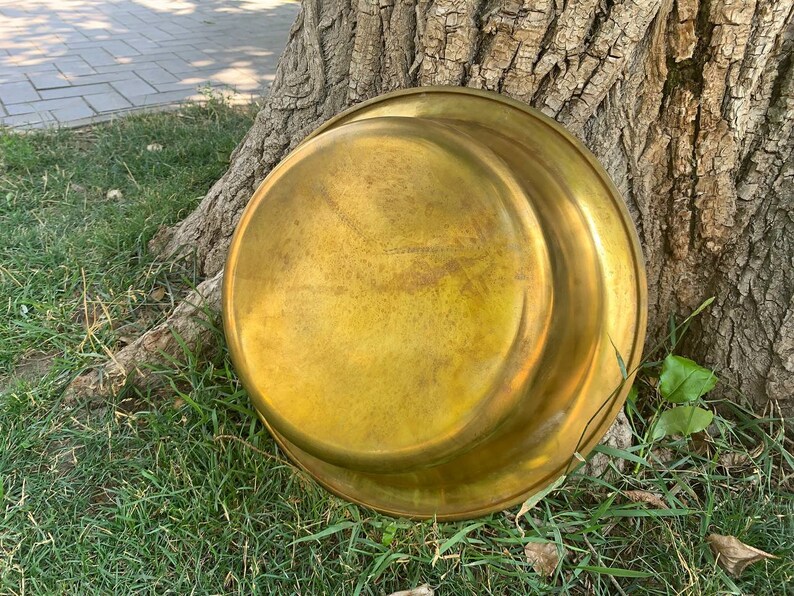 Soviet Brass Basin, Vintage Brass Basin, Antique Brass Basin, Brass ...