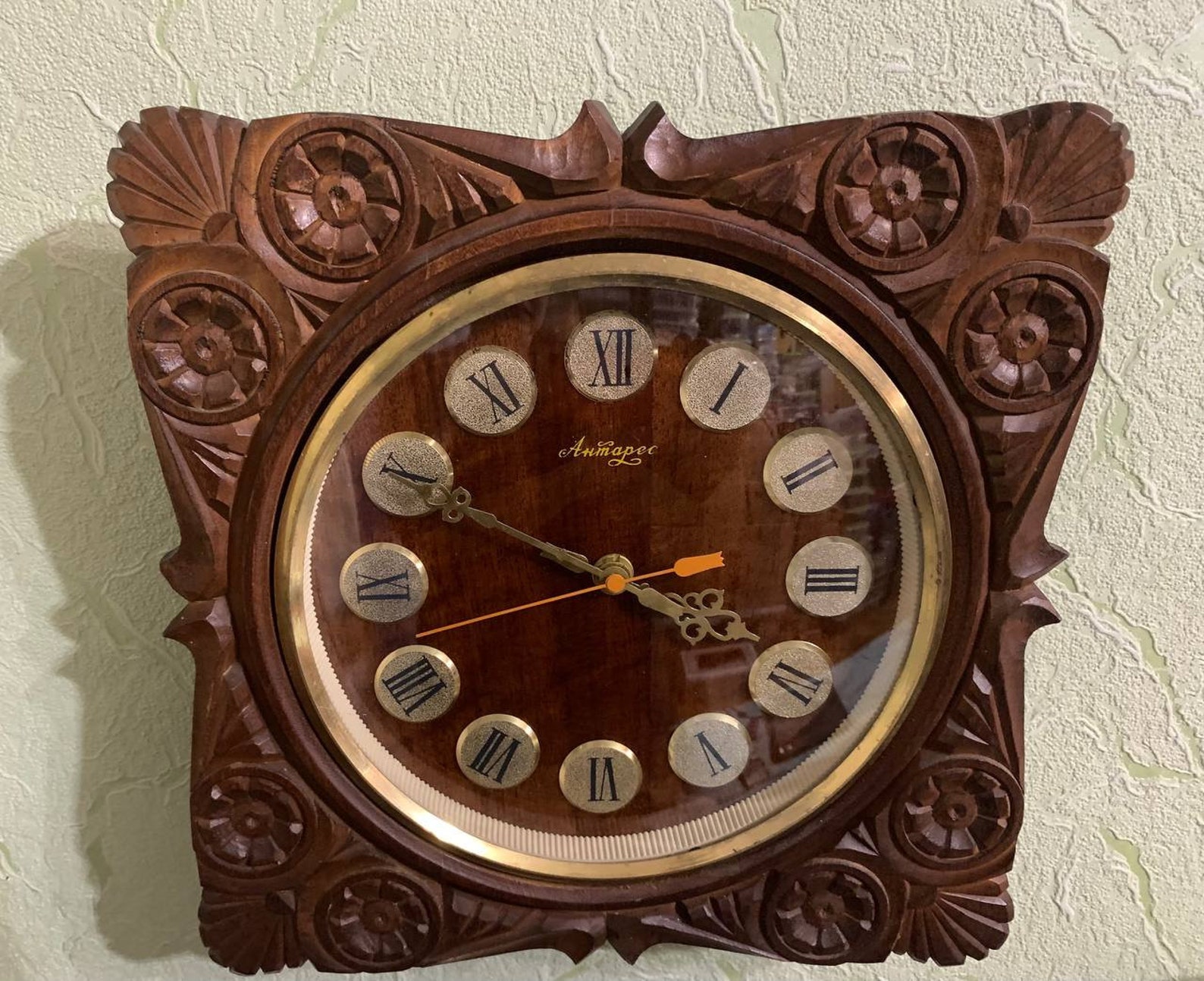 Soviet Clock Vintage Clock USSR Clock Wooden Clock Soviet - Etsy