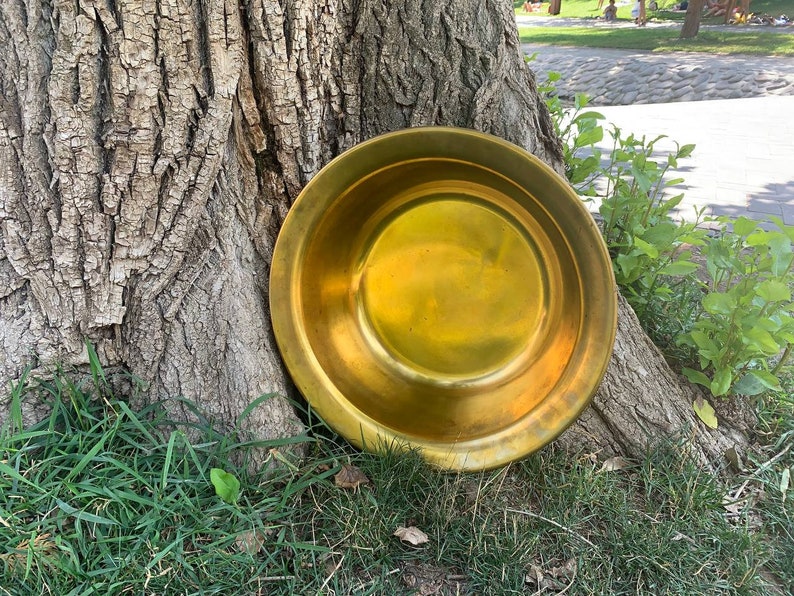 Soviet Brass Basin, Vintage Brass Basin, Antique Brass Basin, Brass ...