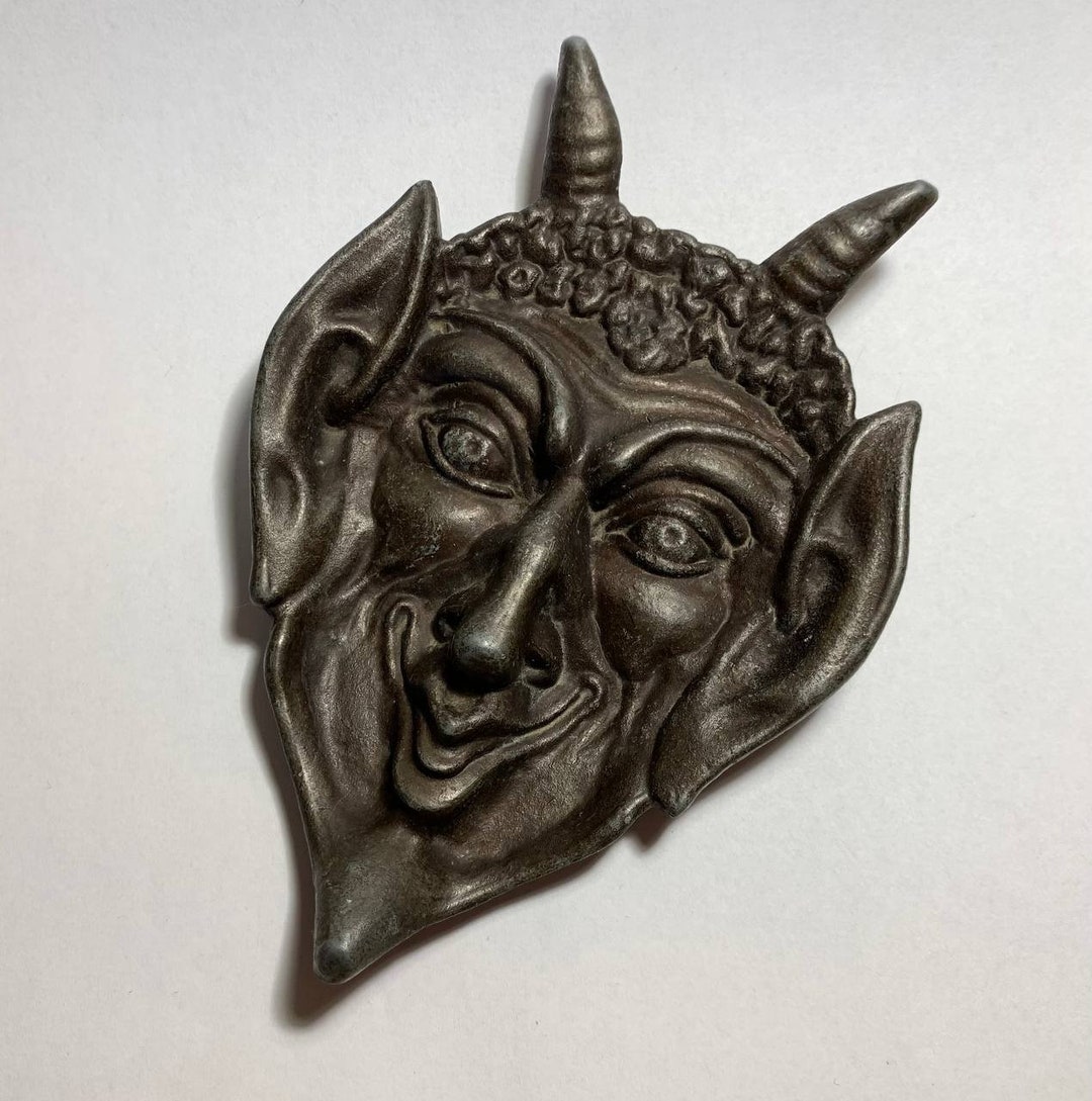 Vintage Ashtray devil, Antique Ashtray Devil, Metal Ashtray, USSR Cast ...
