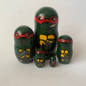 Handmade Nesting Doll, 5 Nesting Doll, Hand Painted Nesting Doll ...