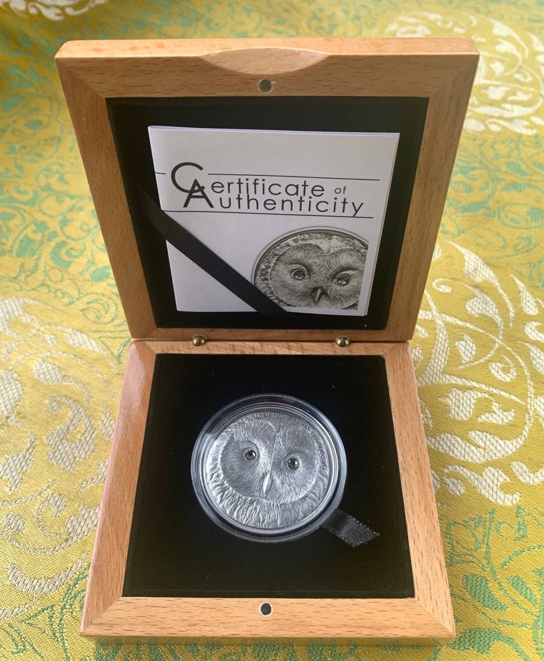 Bank of Mongolia Silver Coins, Strix Uralensis Coin, Collectible Coin ...