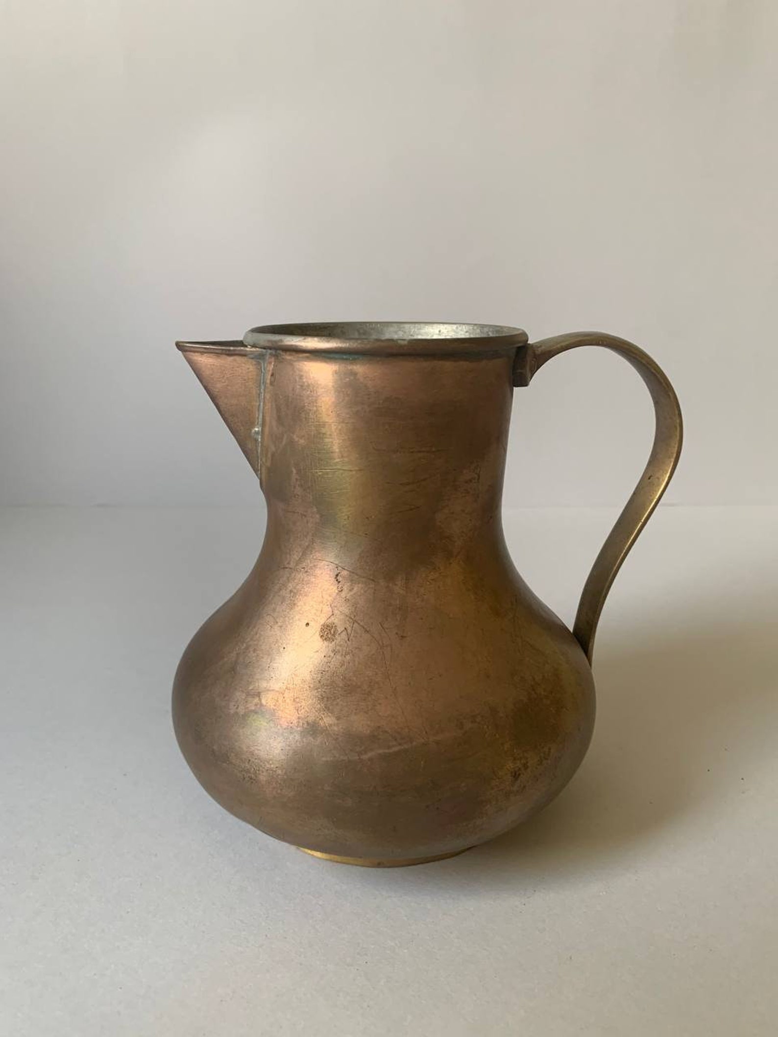 Vintage Jug Antique Jug Copper Jug Tinned Jug Metal Jug - Etsy