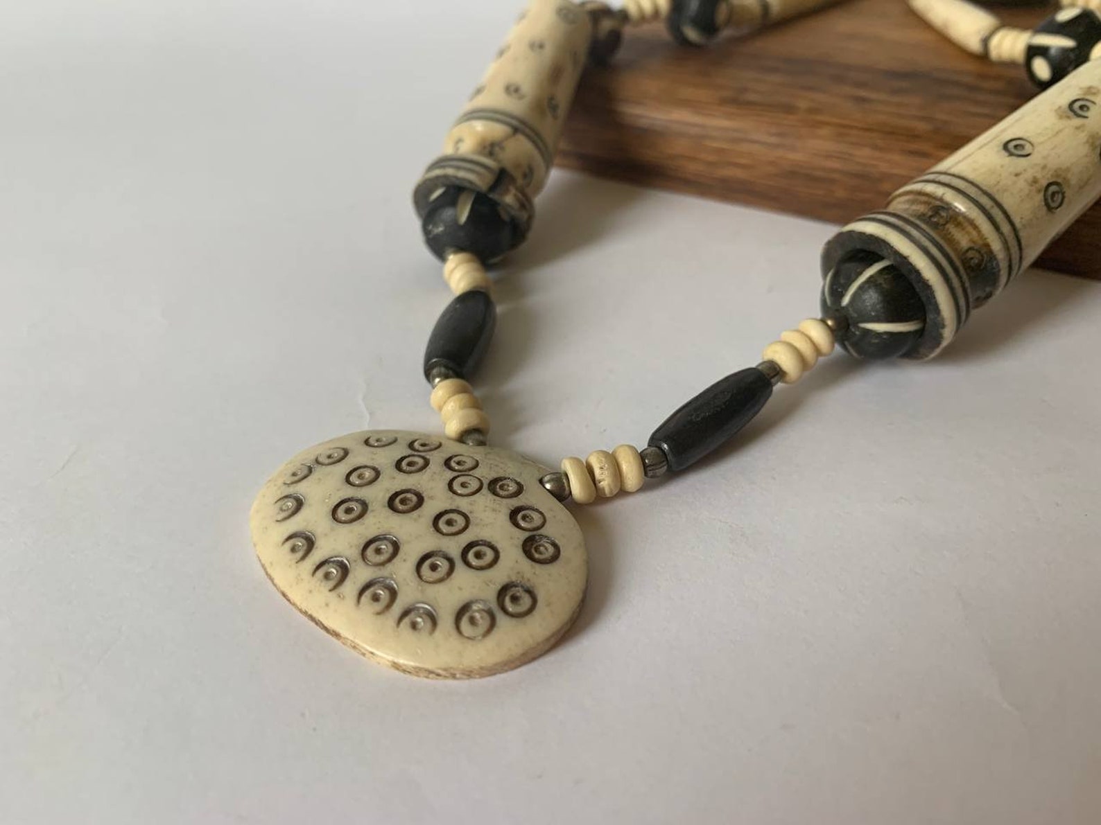 Handmade Bone Necklace, African Necklace, Bone Beads, Bone Necklace ...
