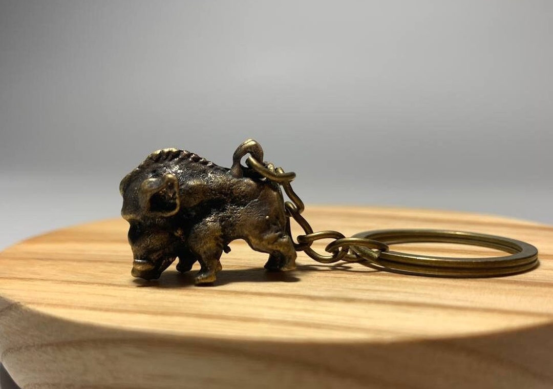 Handmade Keychain Wild Boar, Charm Wild Boar, Trinket Wild Boar ...
