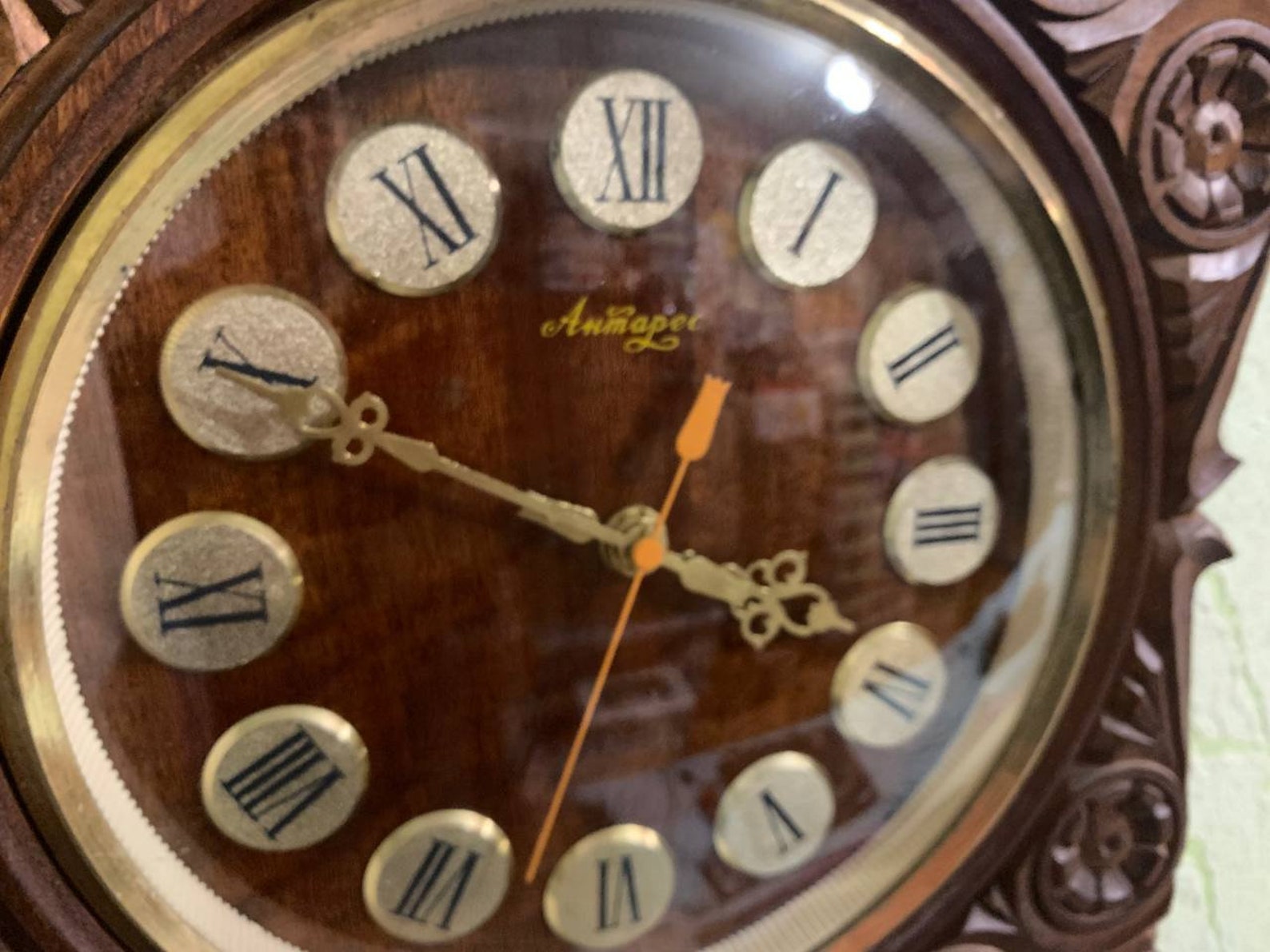 Soviet Clock, Vintage Clock, USSR Clock, Wooden Clock, Soviet Working ...