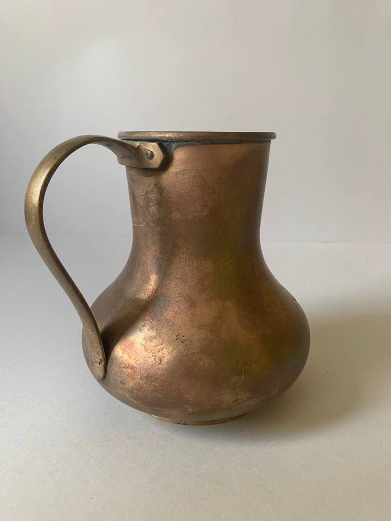 Vintage Jug Antique Jug Copper Jug Tinned Jug Metal Jug - Etsy